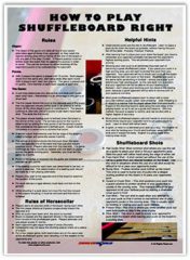 Shuffleboard Rules Poster - THE BILLIARDS GUY